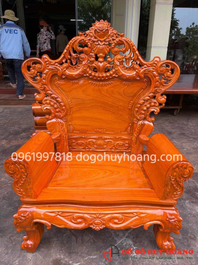 Bàn Ghế Hoàng Gia Kệ Tivi Gõ Đỏ - Đồ gỗ Huy Hoàng